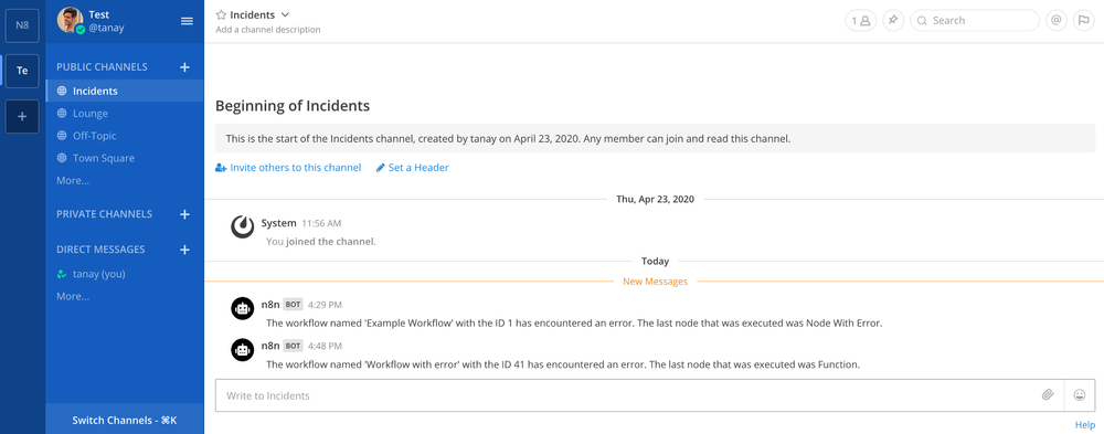 Creating error workflows in n8n – n8n Blog