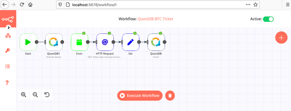 A low-code bitcoin ticker built with QuestDB and n8n.io – n8n Blog